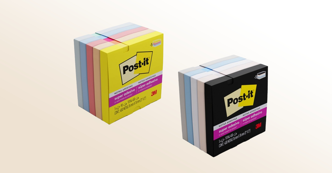 Post-it® tem nova embalagem em papel para volta às aulas